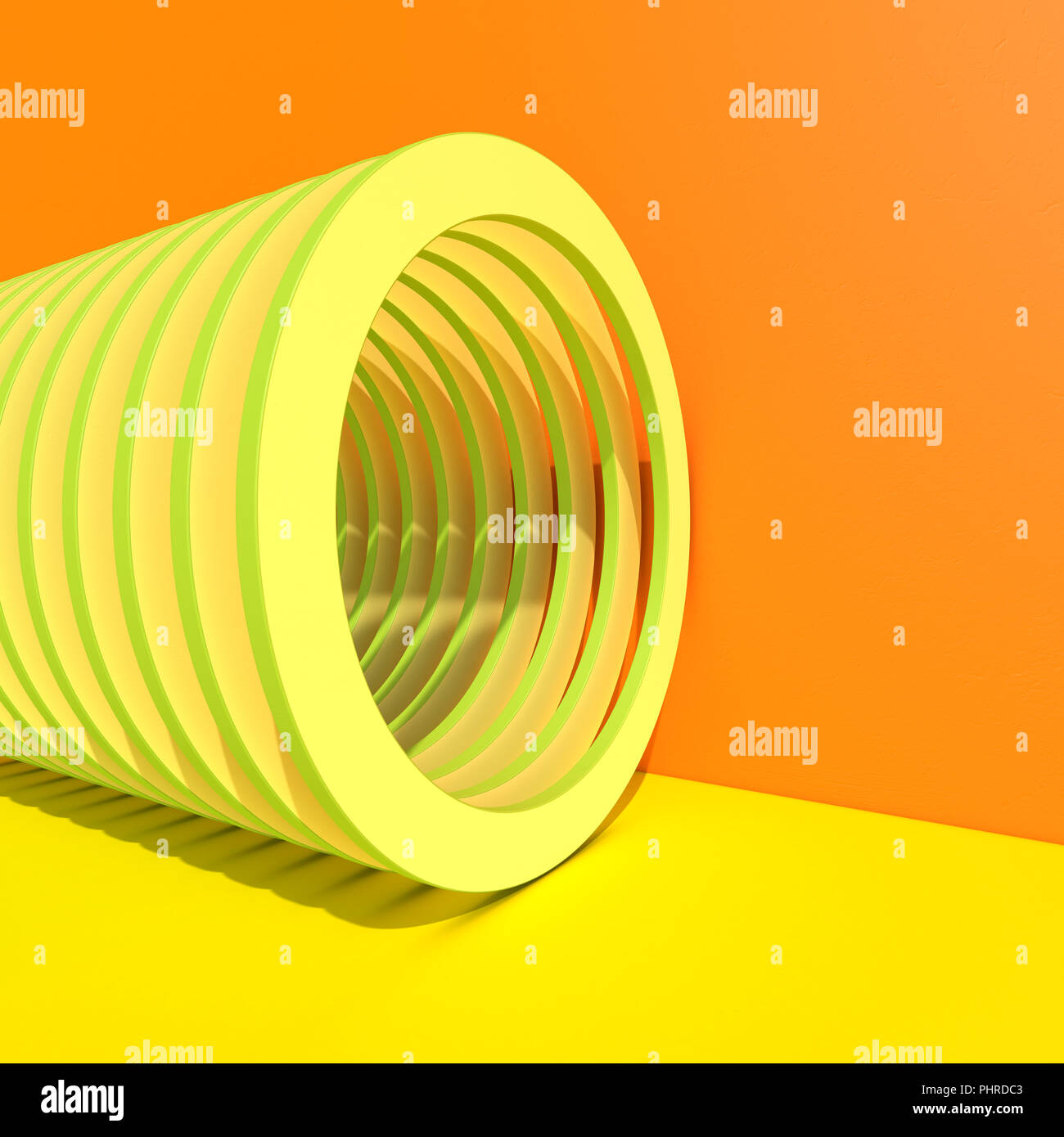 Abstract background with flowing lines. Architecture backdrop. 3D ...