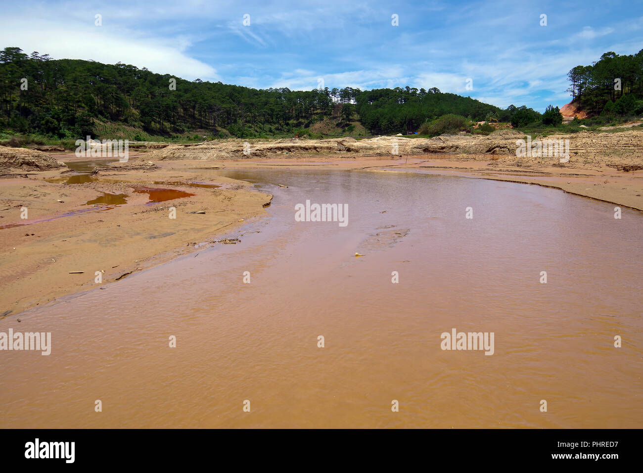 the impact of climate change, made dry land, water shortages Stock ...