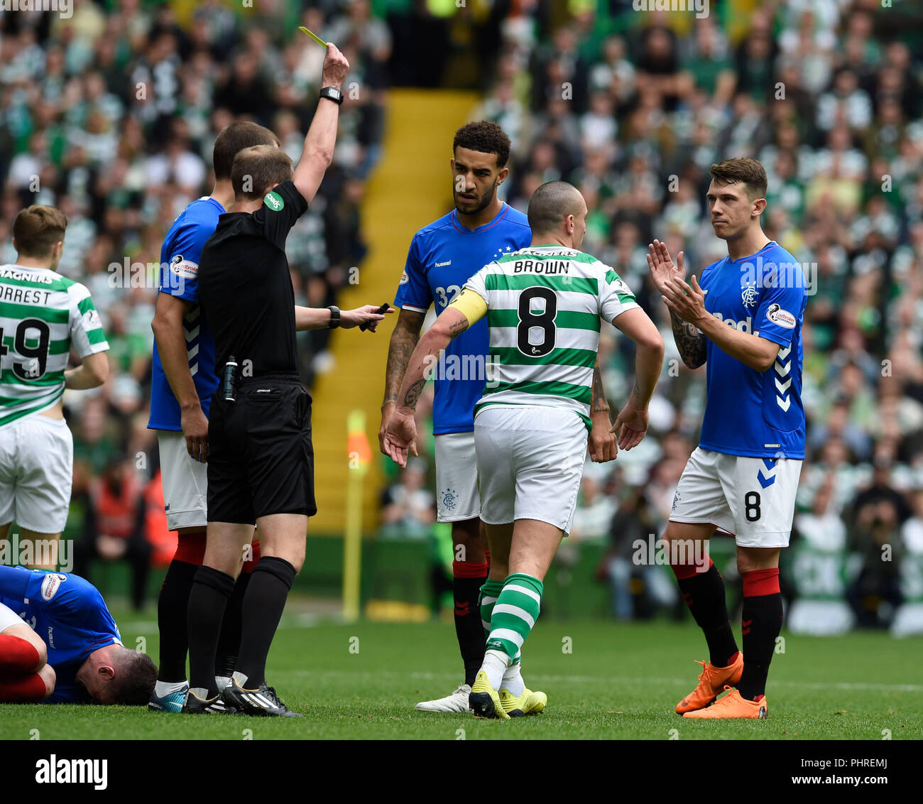 Rangers get yellow card hi-res stock photography and images - Alamy