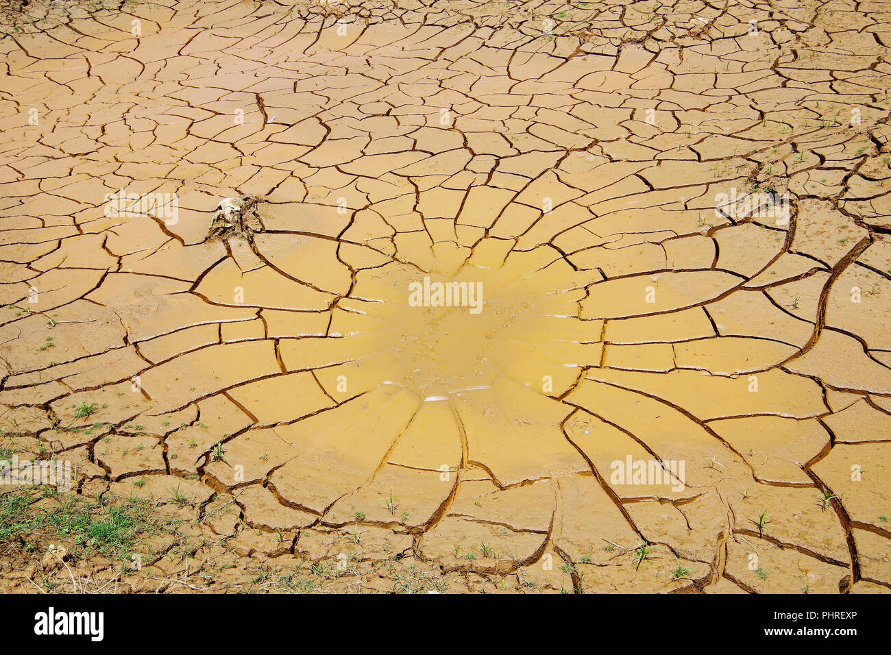 the impact of climate change, made dry land, water shortages Stock ...