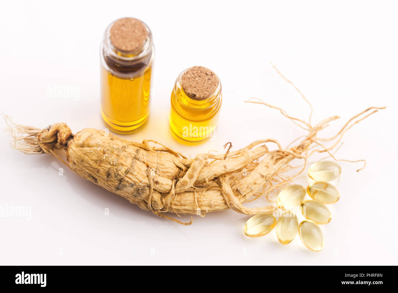 Extract of ginseng root Stock Photo - Alamy