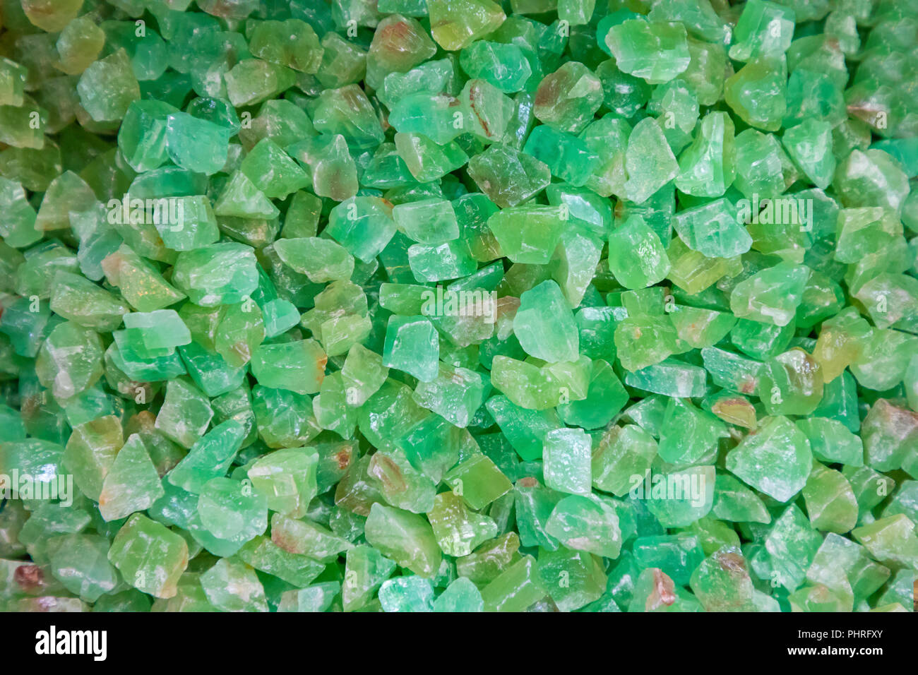 Close-up abstract green quartz stone, geological background Stock Photo ...
