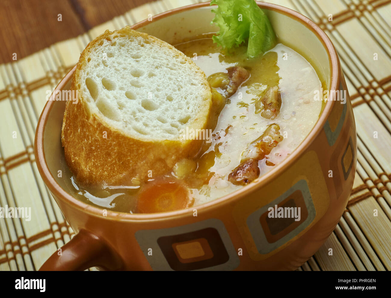 Quebecois-Style Pea Soup Stock Photo - Alamy