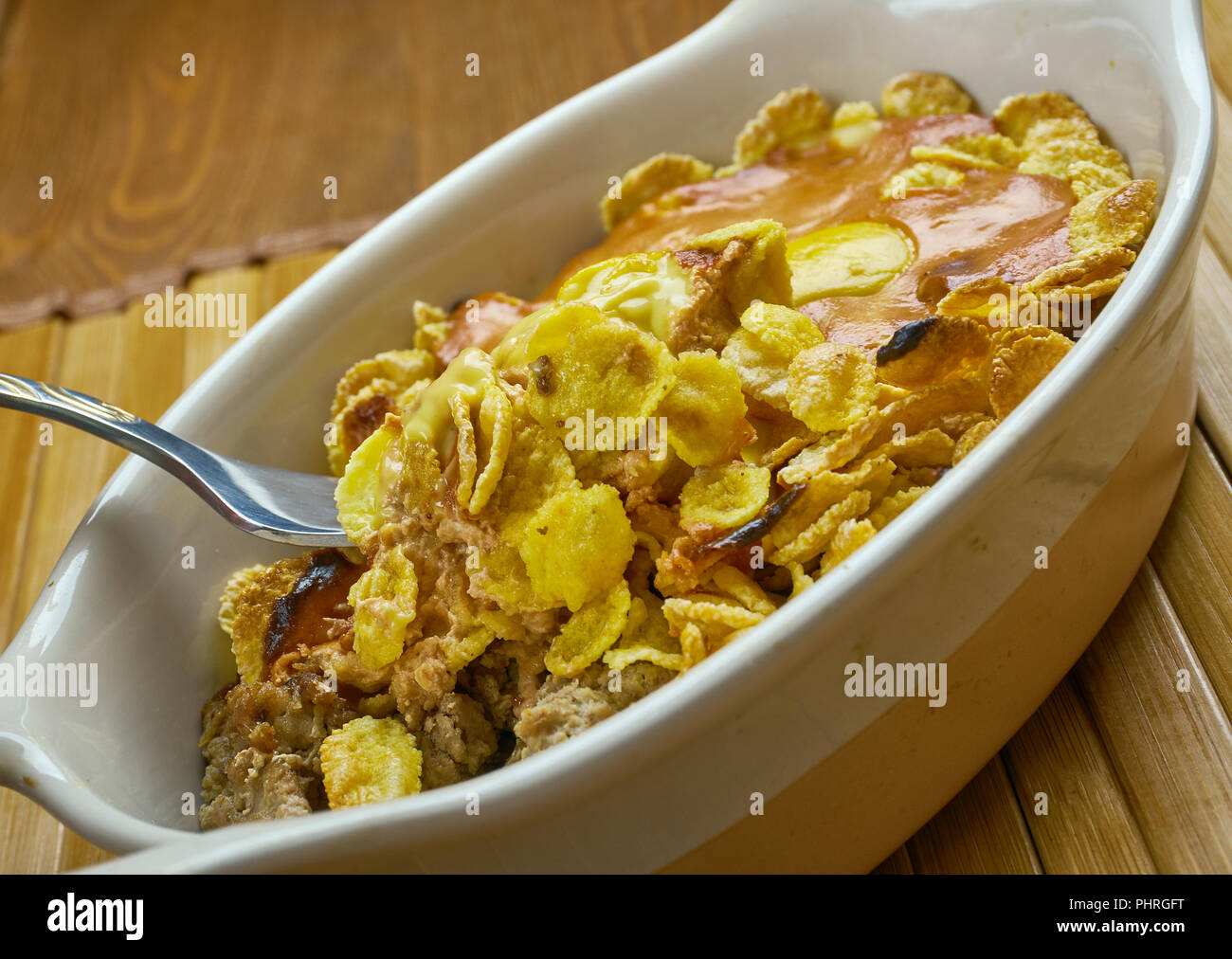 Oven Baked Frito Chili Pie Stock Photo - Alamy