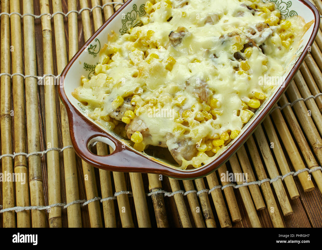 Fried Corn Dip with Chicken Stock Photo - Alamy