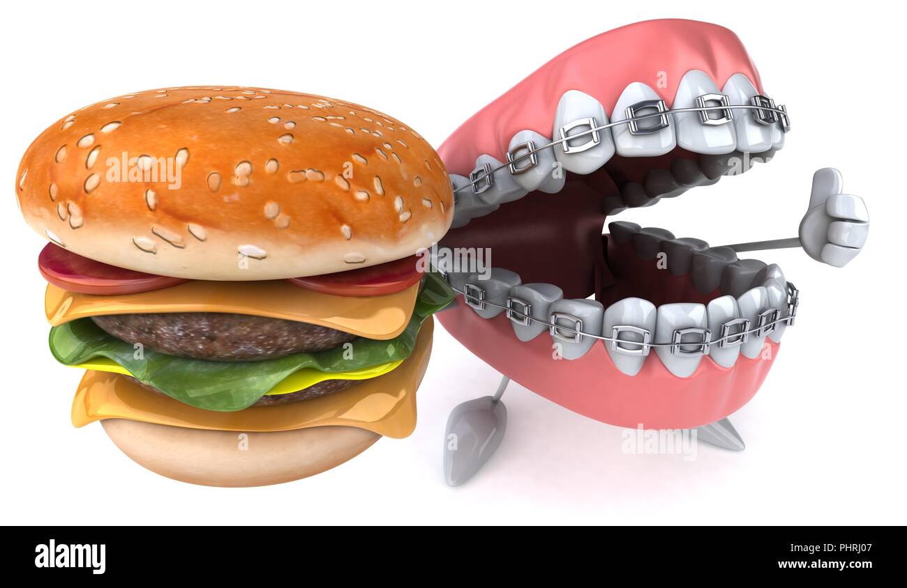 Comedy teeth mouth illustration hi-res stock photography and images - Alamy