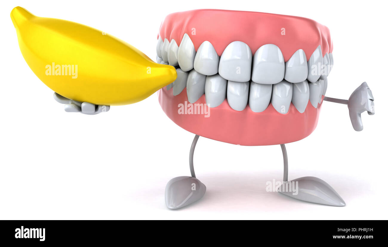 Comedy teeth mouth illustration Cut Out Stock Images & Pictures - Alamy
