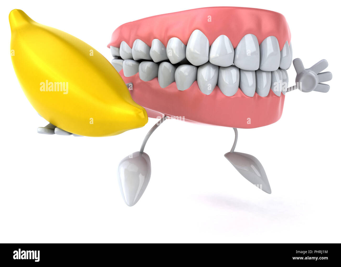 Comedy teeth mouth illustration Cut Out Stock Images & Pictures - Alamy
