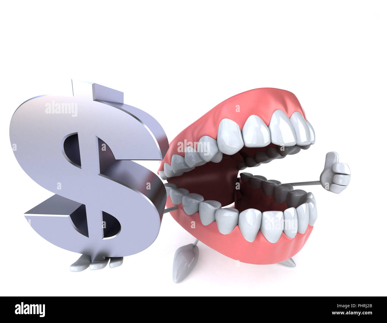 Comedy teeth mouth illustration Cut Out Stock Images & Pictures - Alamy