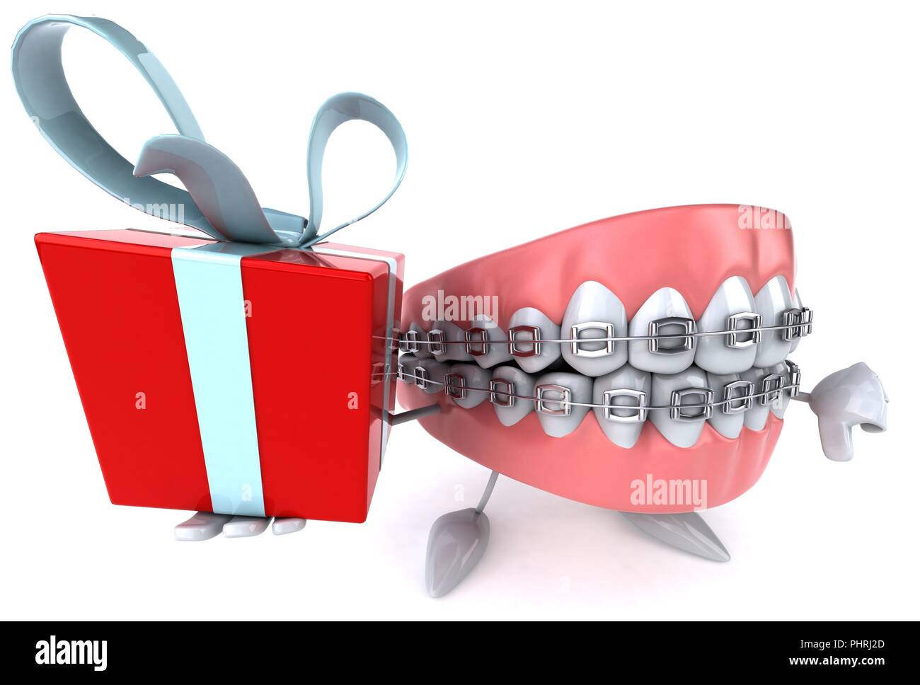 Comedy teeth mouth illustration Cut Out Stock Images & Pictures - Alamy