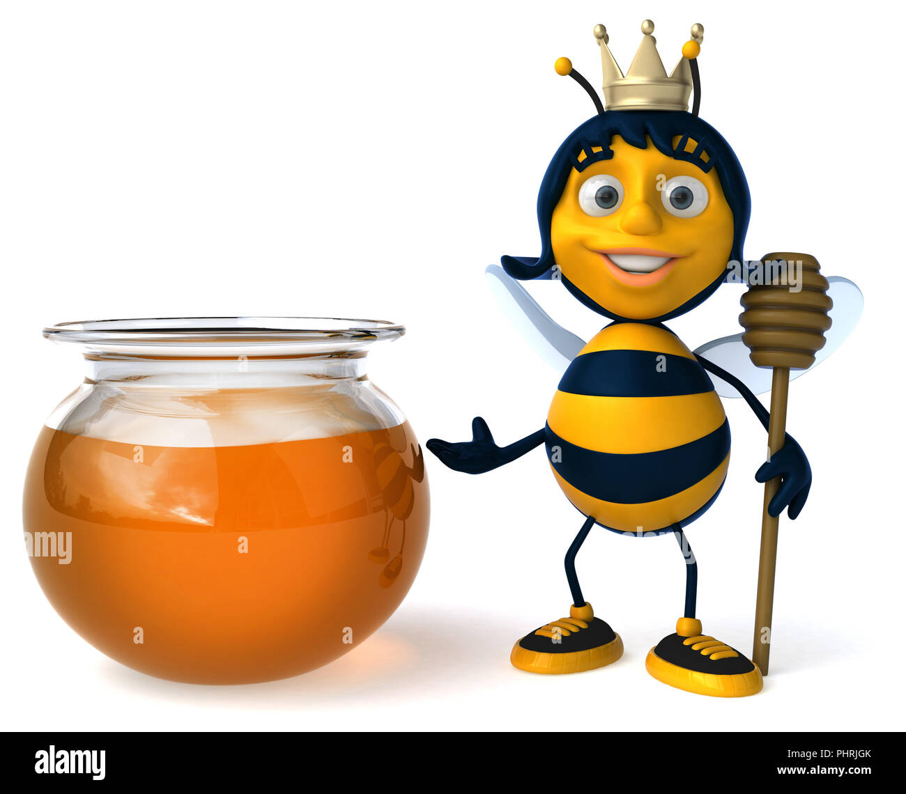 Queen bee and worker bees Cut Out Stock Images & Pictures - Alamy