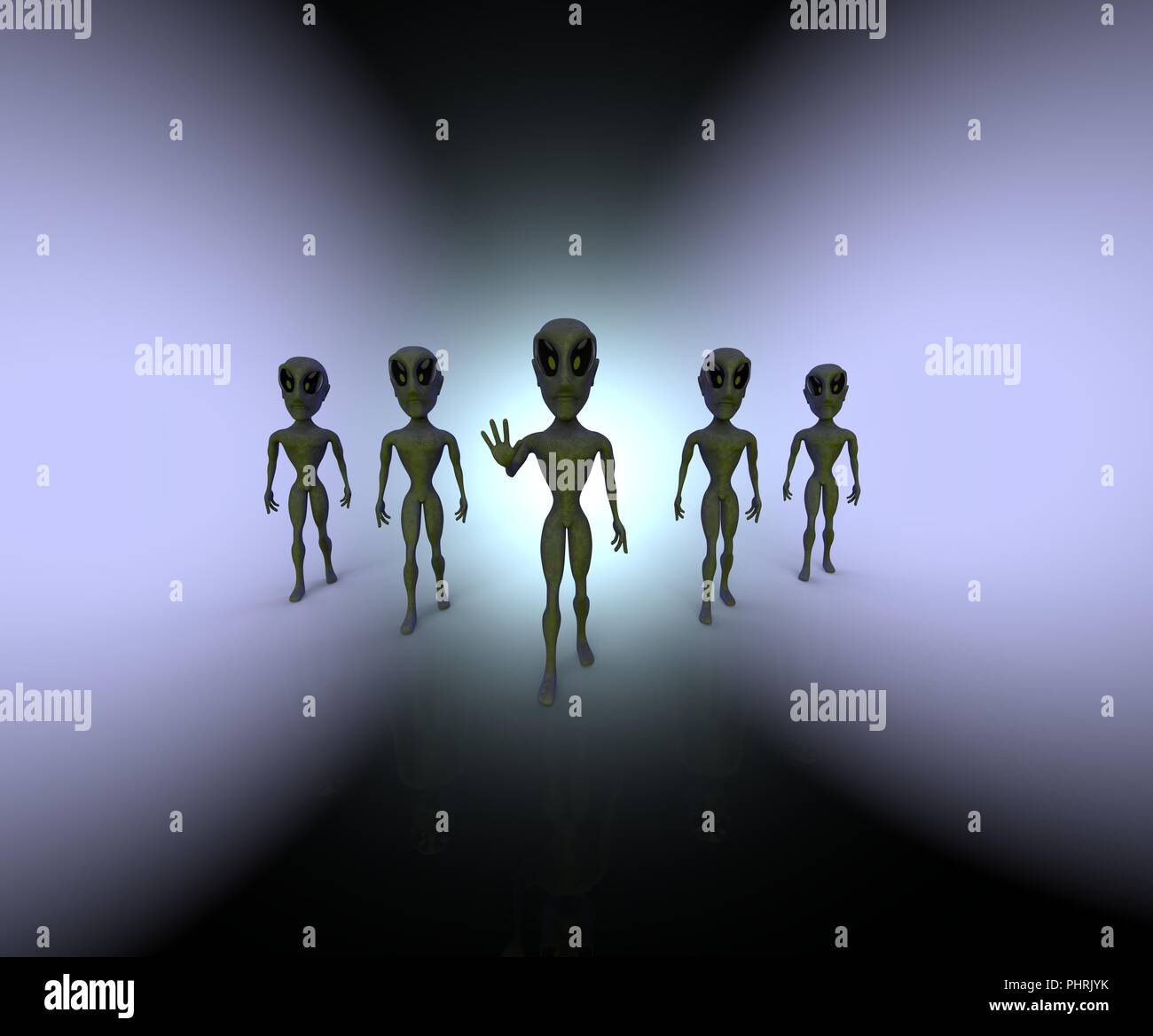 3d alien aliens scifi hi-res stock photography and images - Alamy