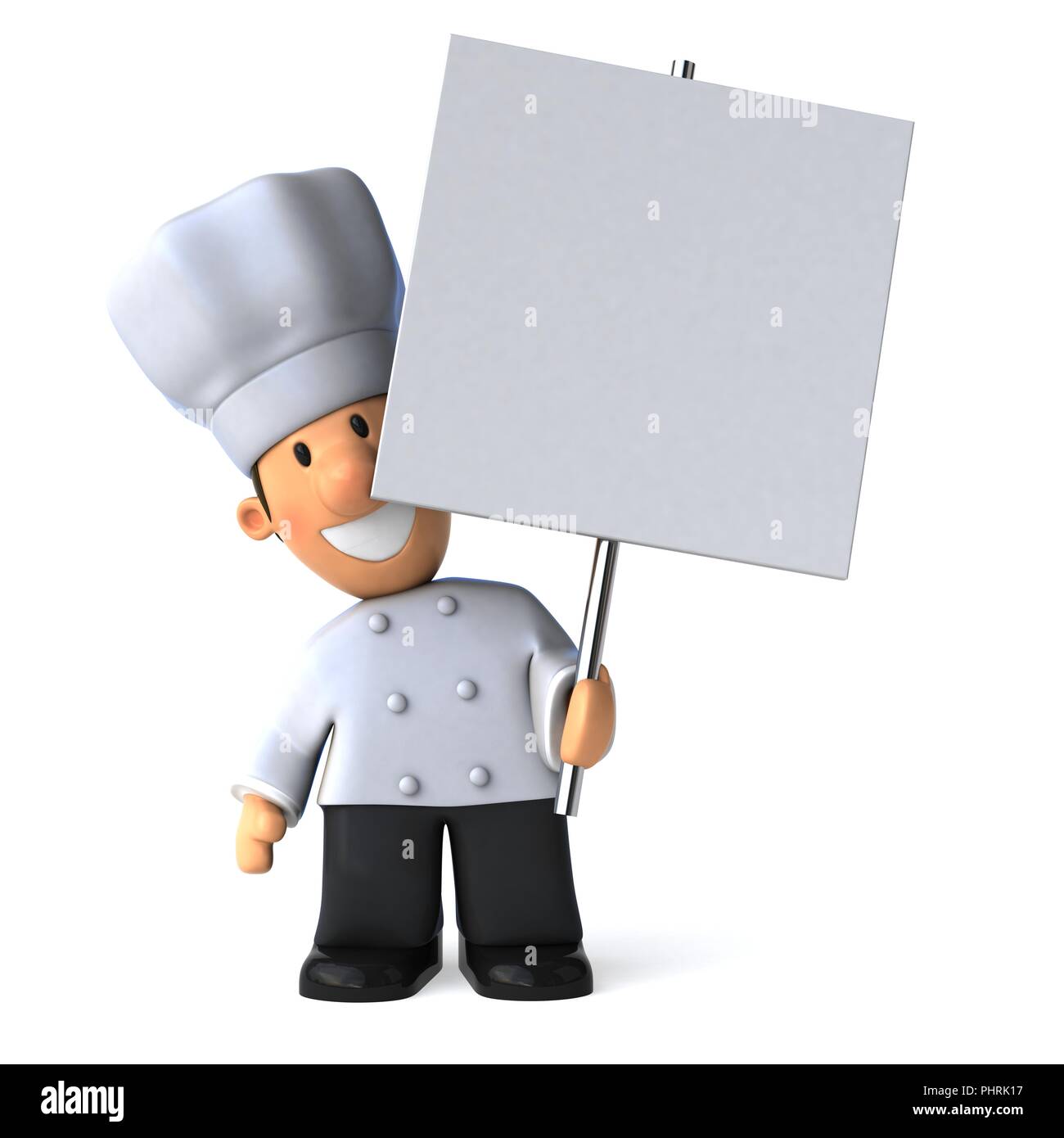 Fun chef - 3D Illustration Stock Photo - Alamy