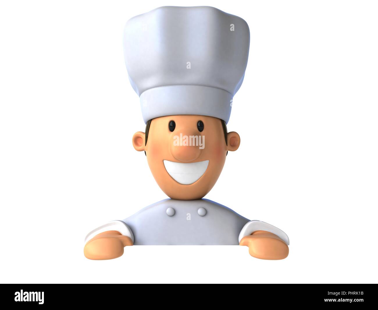 Fun chef - 3D Illustration Stock Photo - Alamy
