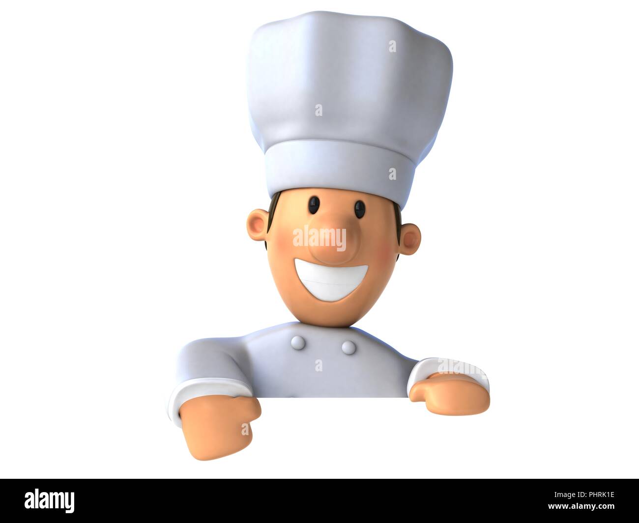 Fun chef - 3D Illustration Stock Photo - Alamy
