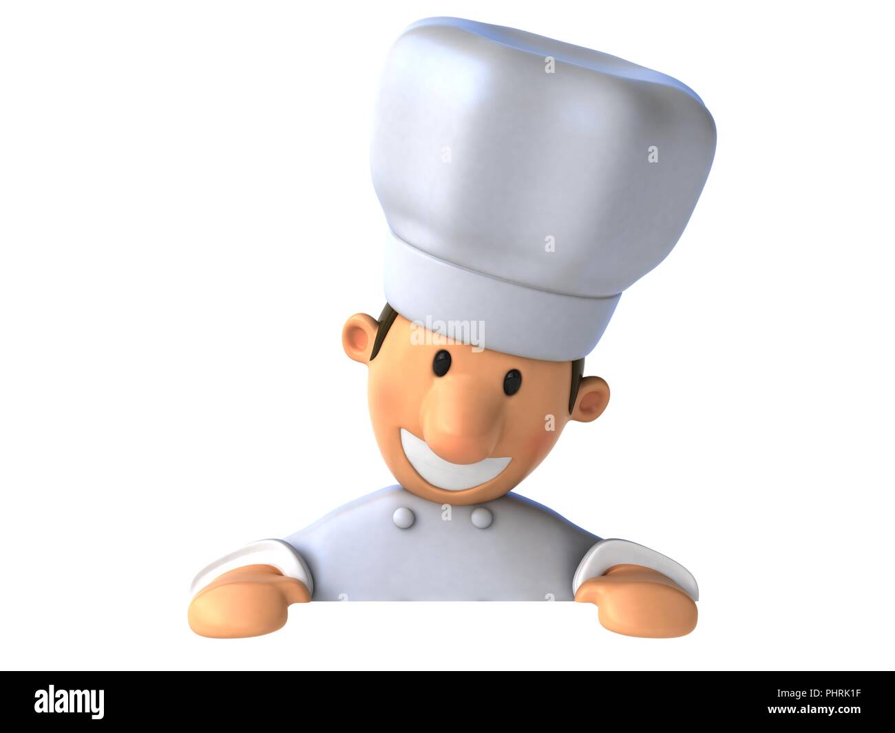 Fun chef - 3D Illustration Stock Photo - Alamy
