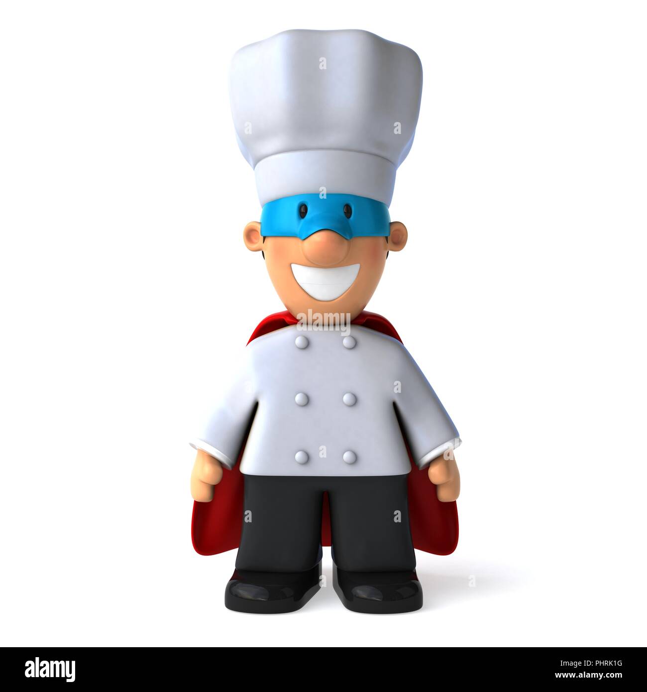Fun chef - 3D Illustration Stock Photo - Alamy