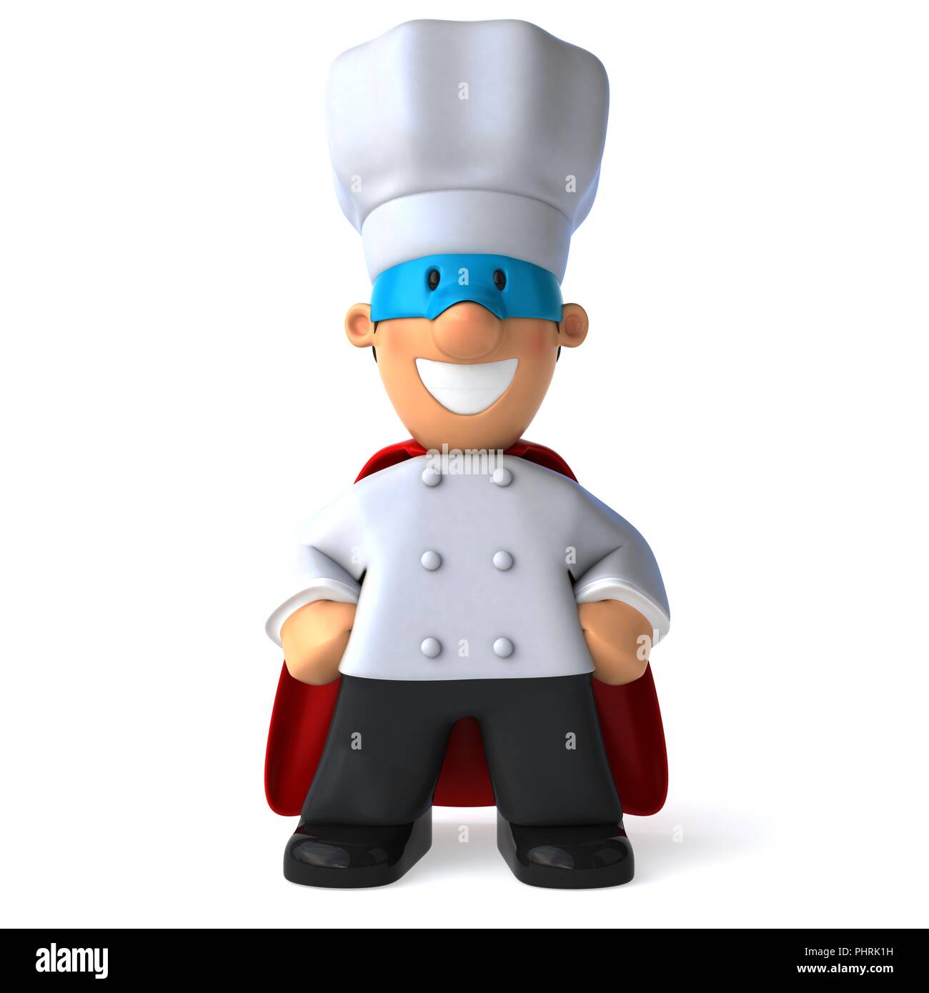Fun chef - 3D Illustration Stock Photo - Alamy