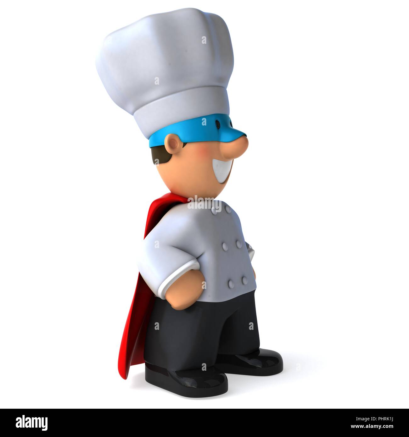 Fun chef - 3D Illustration Stock Photo - Alamy