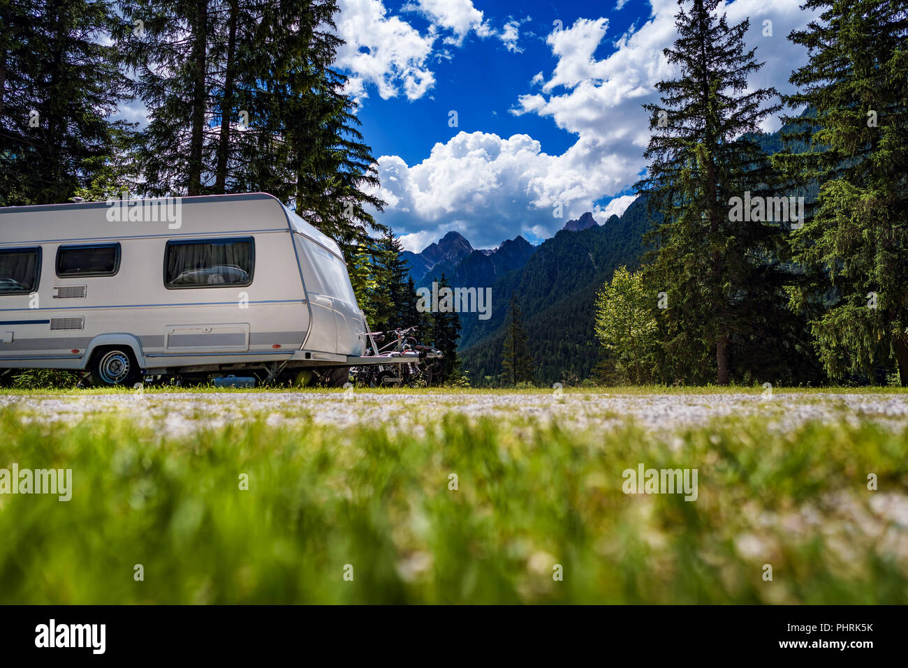 Family campsite italy hi-res stock photography and images - Alamy