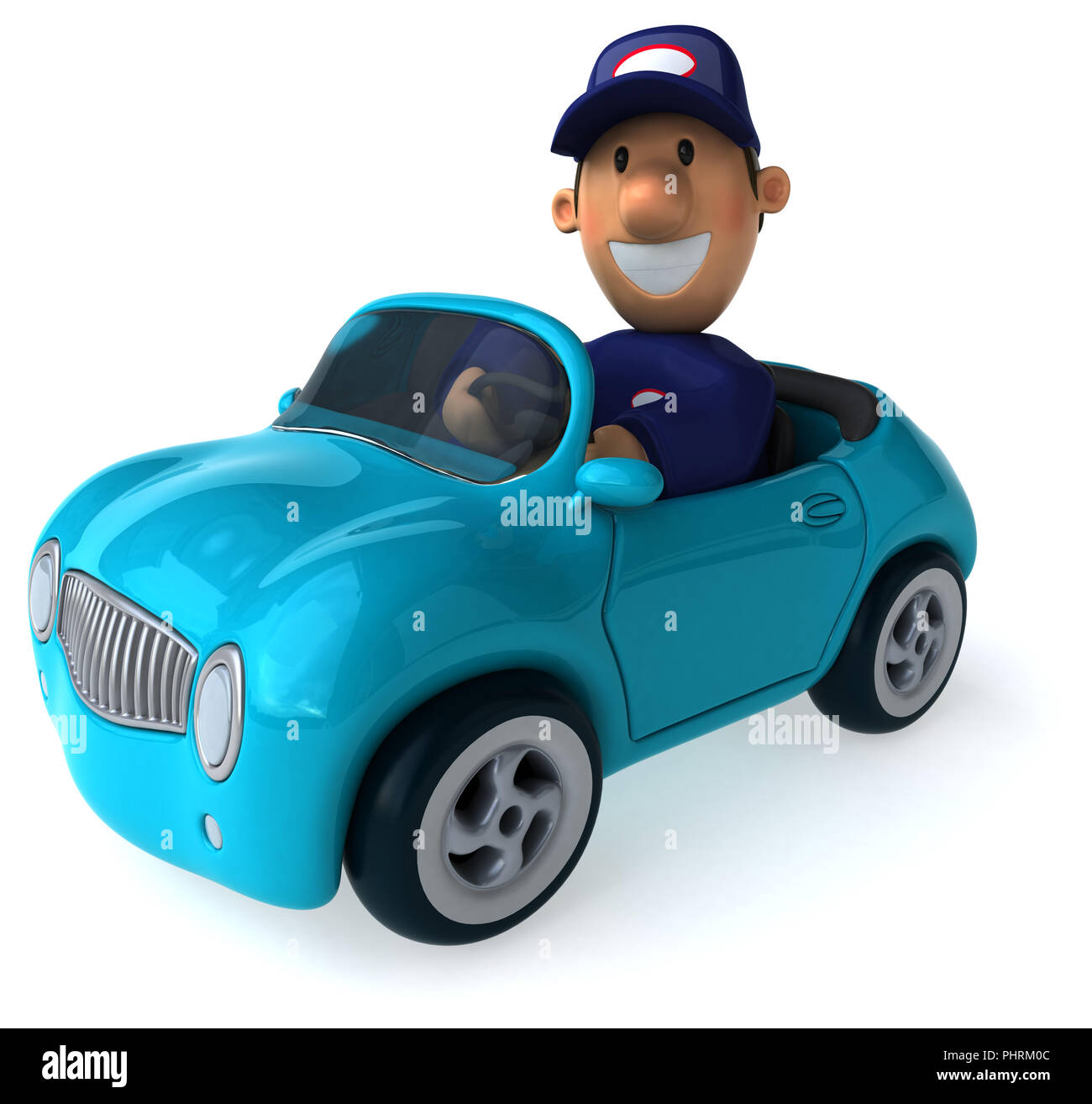 Fun mechanic - 3D Illustration Stock Photo - Alamy