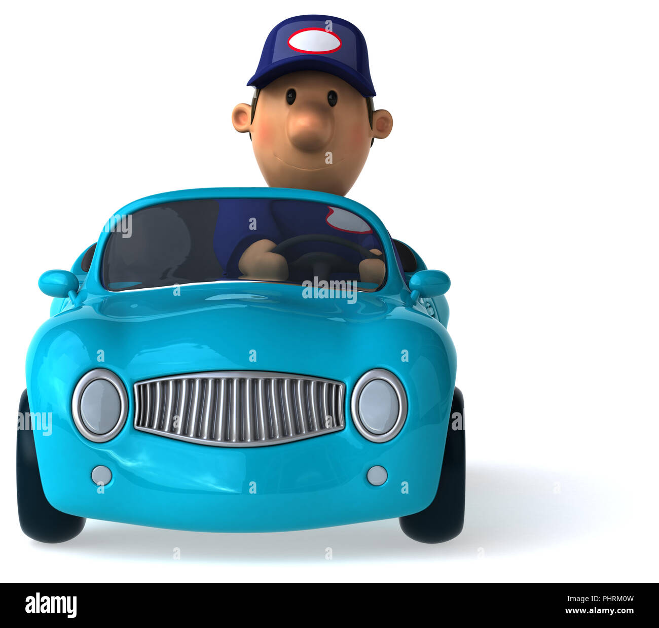 Fun mechanic - 3D Illustration Stock Photo - Alamy