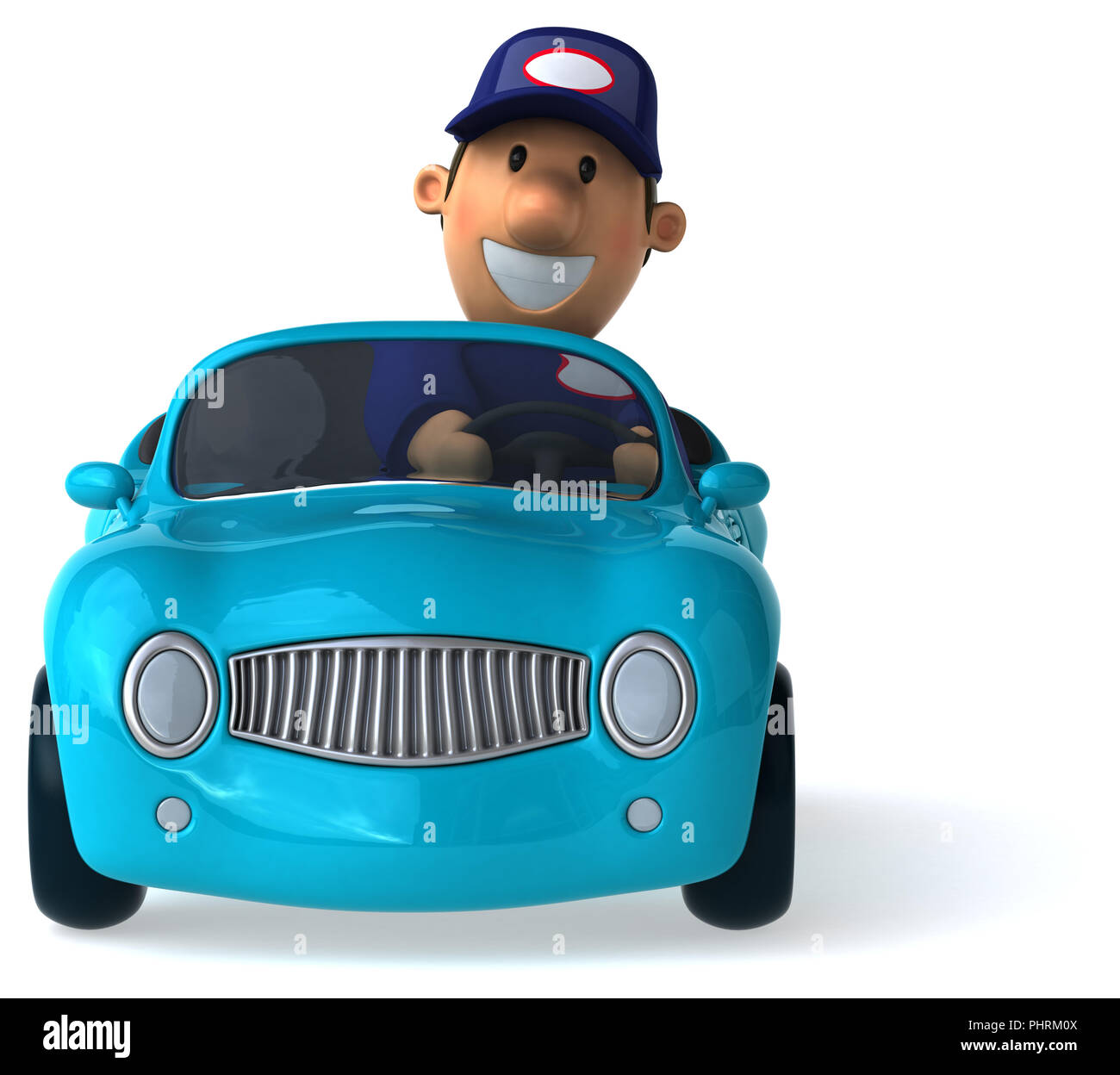 Fun mechanic - 3D Illustration Stock Photo - Alamy