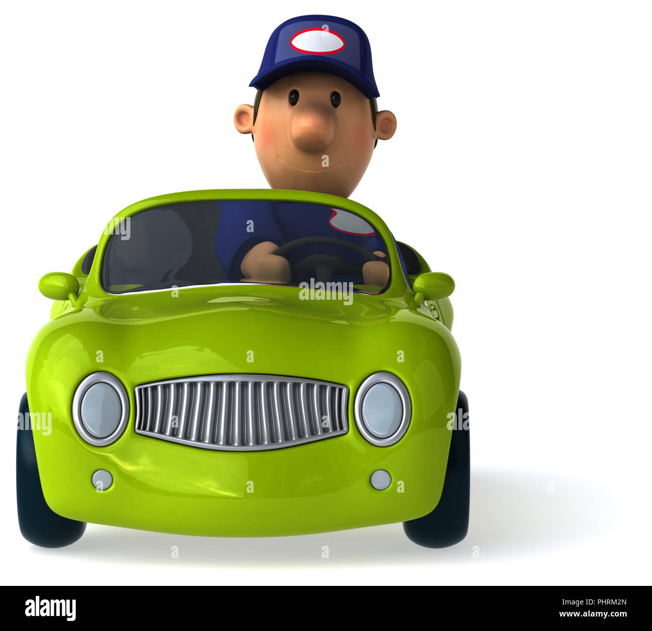 Fun mechanic - 3D Illustration Stock Photo - Alamy