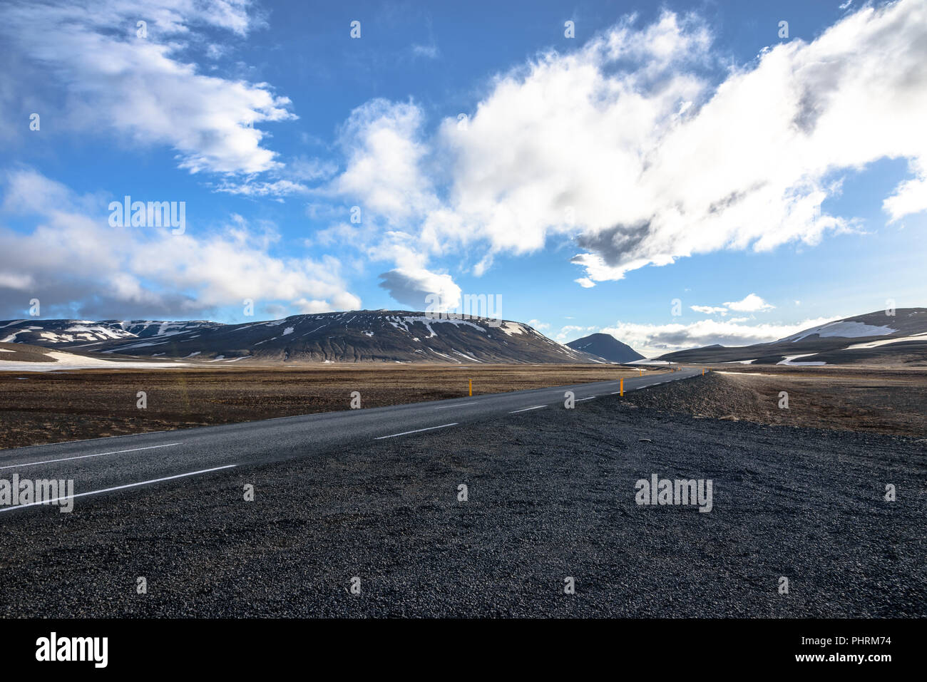 The ring road, Route 1, Hringvegur in northeast Iceland Stock Photo - Alamy