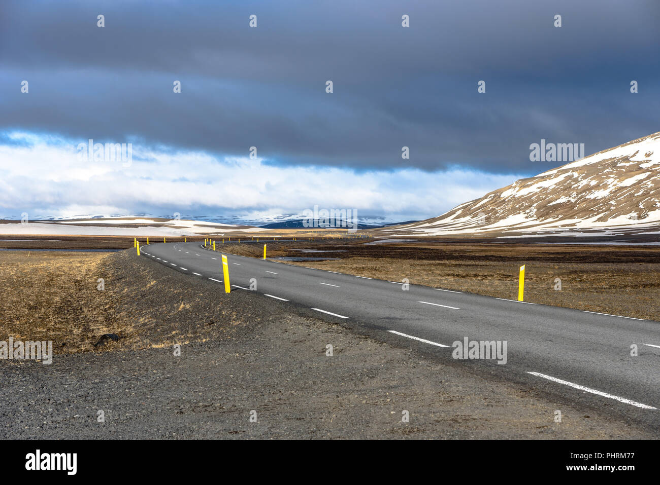 The ring road, Route 1, Hringvegur in northeast Iceland Stock Photo - Alamy