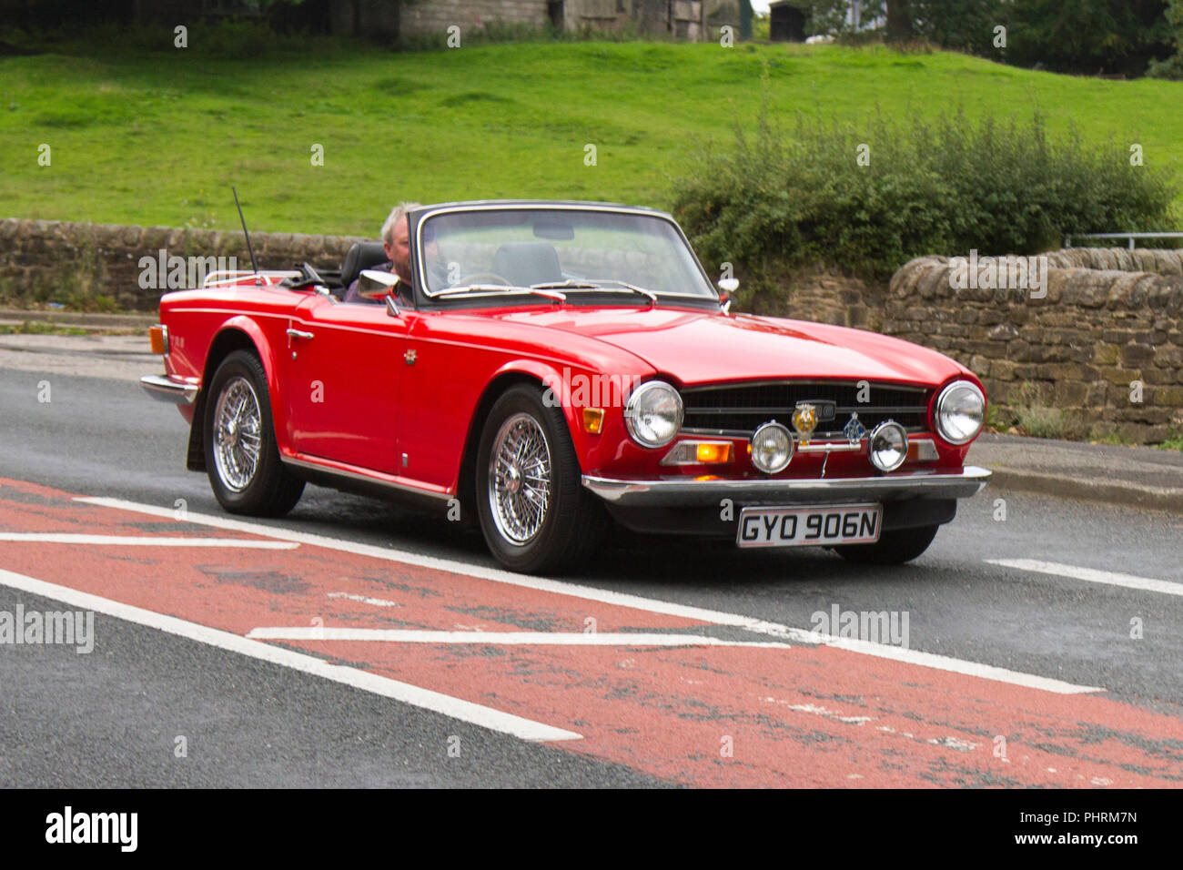 Red Triumph GYO906N at Hoghton Tower Classic, veteran, vintage ...