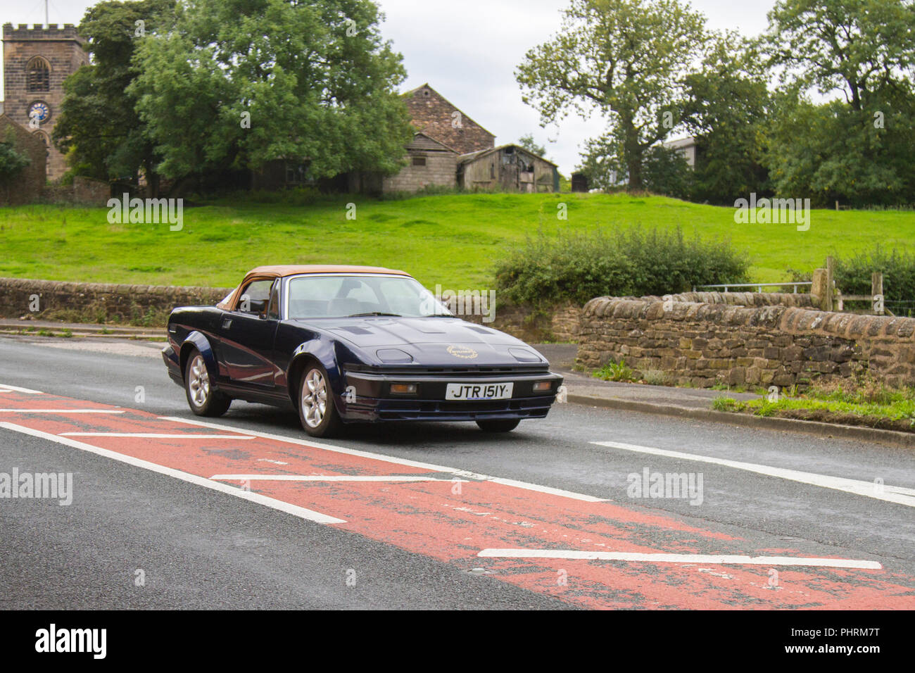 Blue Triumph TR7 JTR151Y at Hoghton Tower Classic, veteran, vintage ...