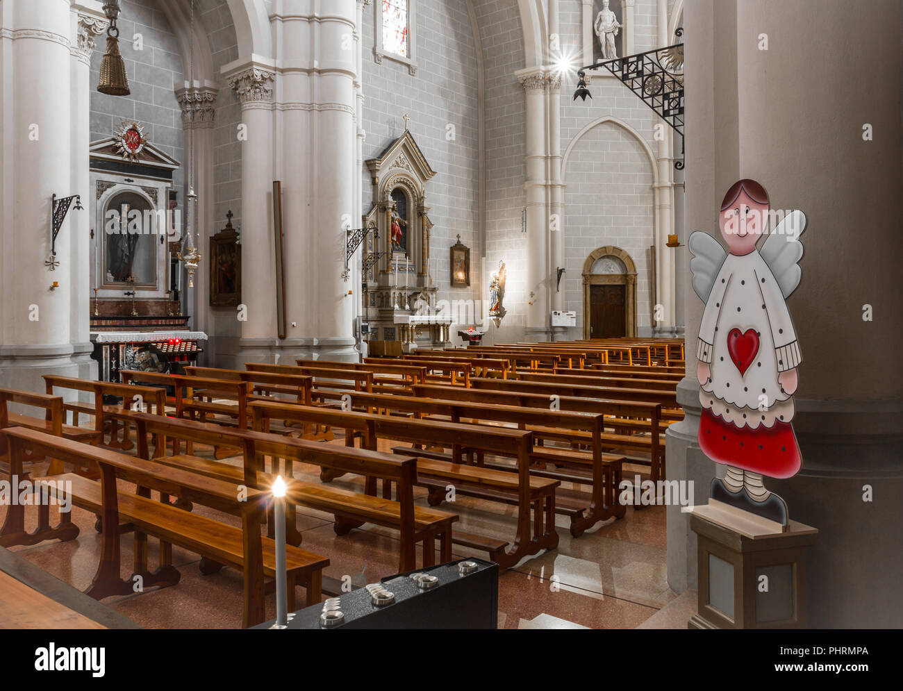 Cute little cardboard angel Stock Photo - Alamy
