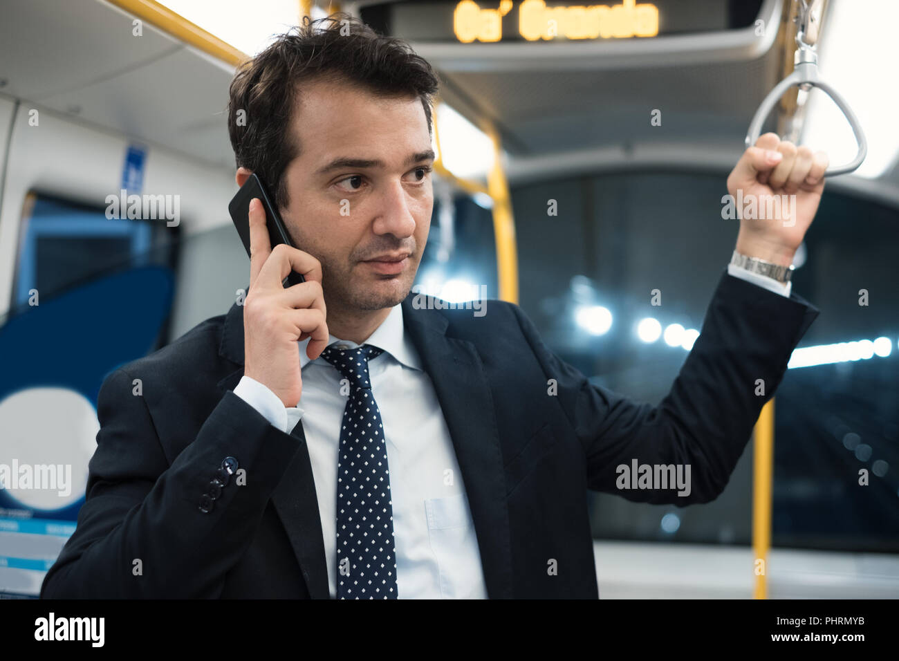 Crowd mobile talking hi-res stock photography and images - Alamy