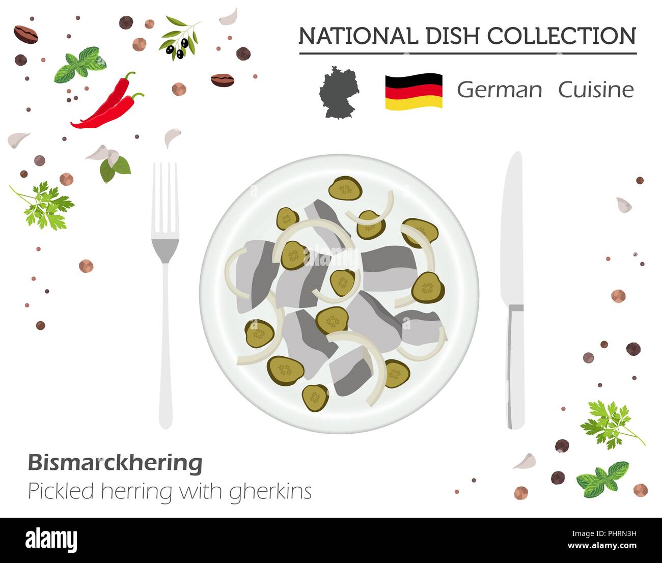 Bismarckhering Stock Vector Images - Alamy