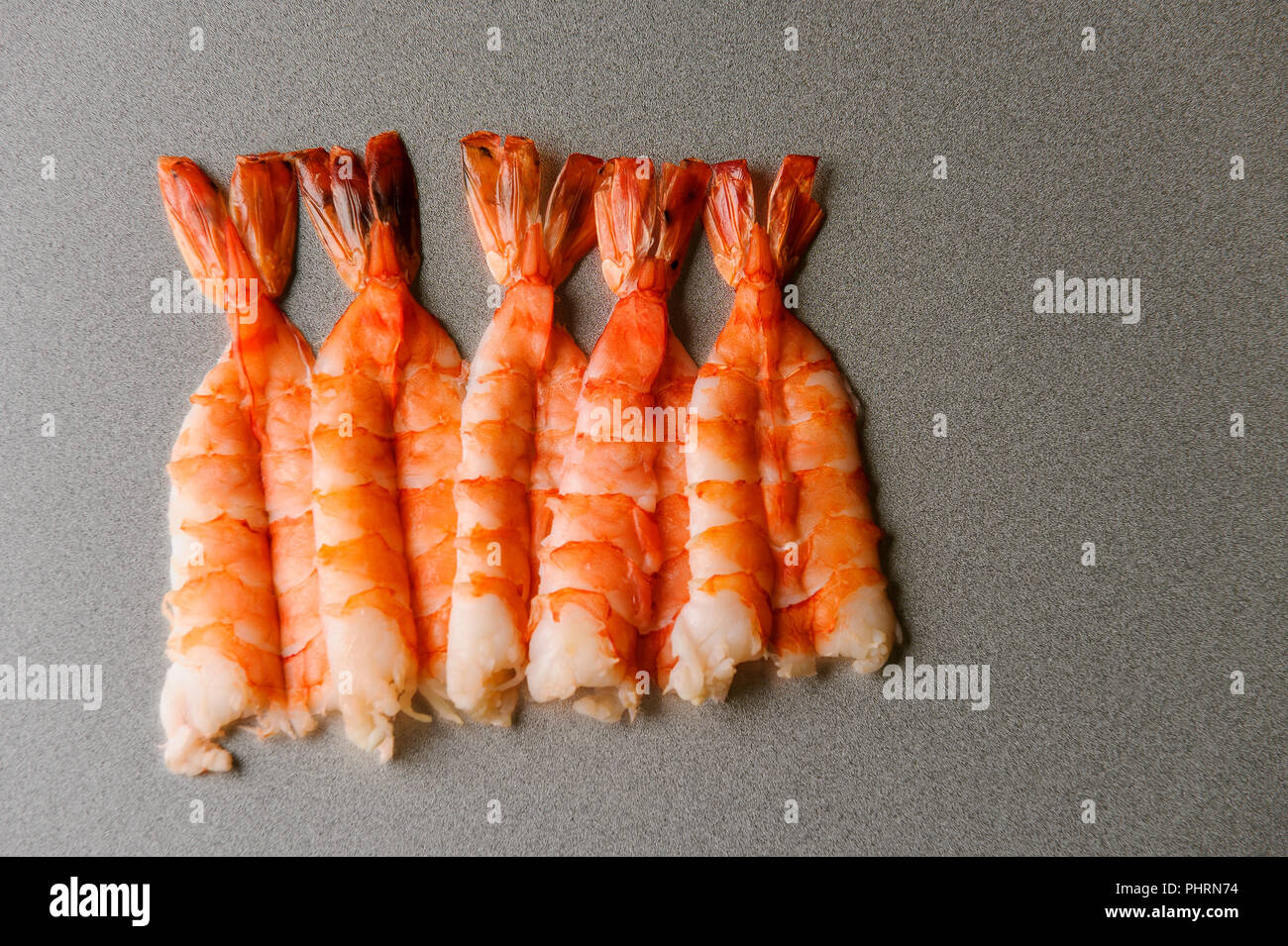 Yummy shrimps of a big size Stock Photo - Alamy