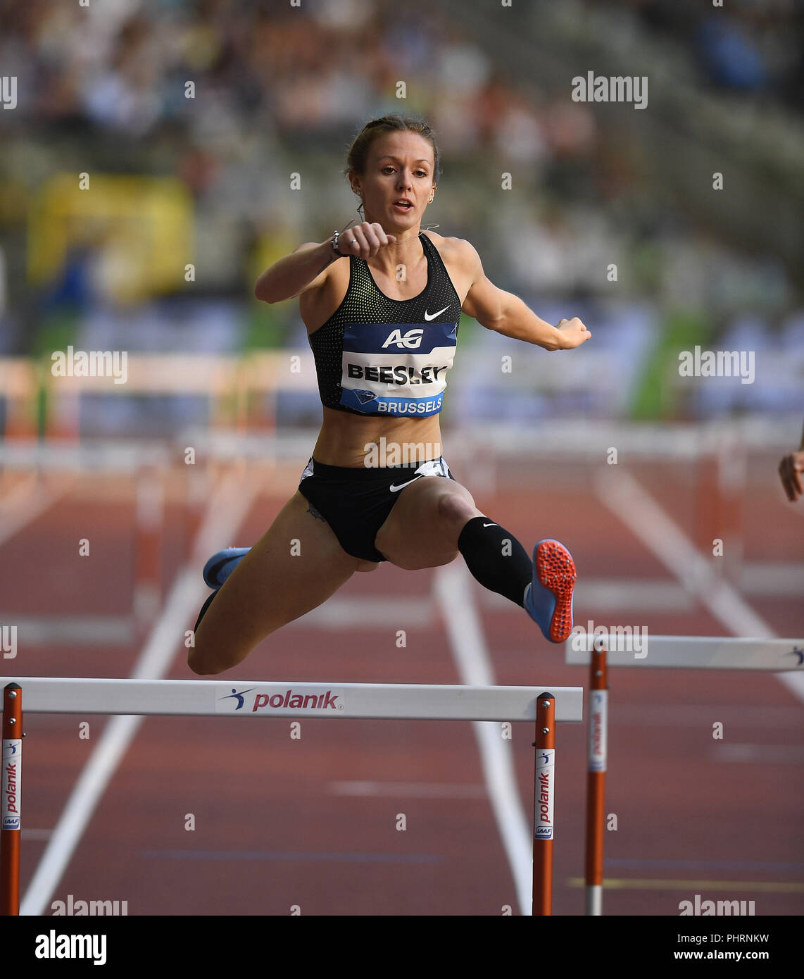 Meghan Beesley in action during AG Memorial Van Damme Diamond League ...