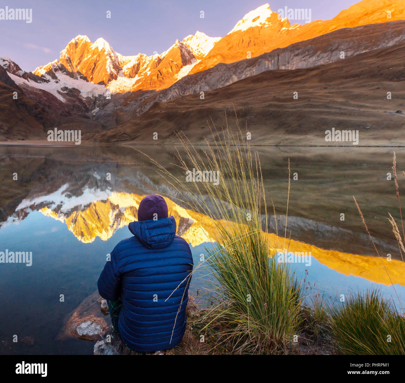 Hike in Peru Stock Photo - Alamy