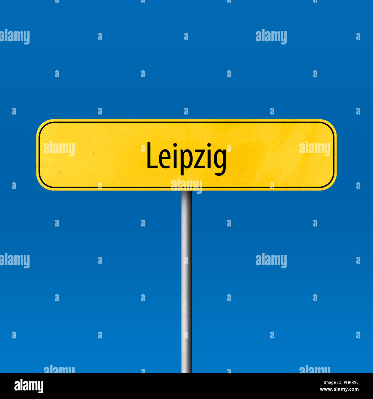 Leipzig - town sign, place name sign Stock Photo - Alamy