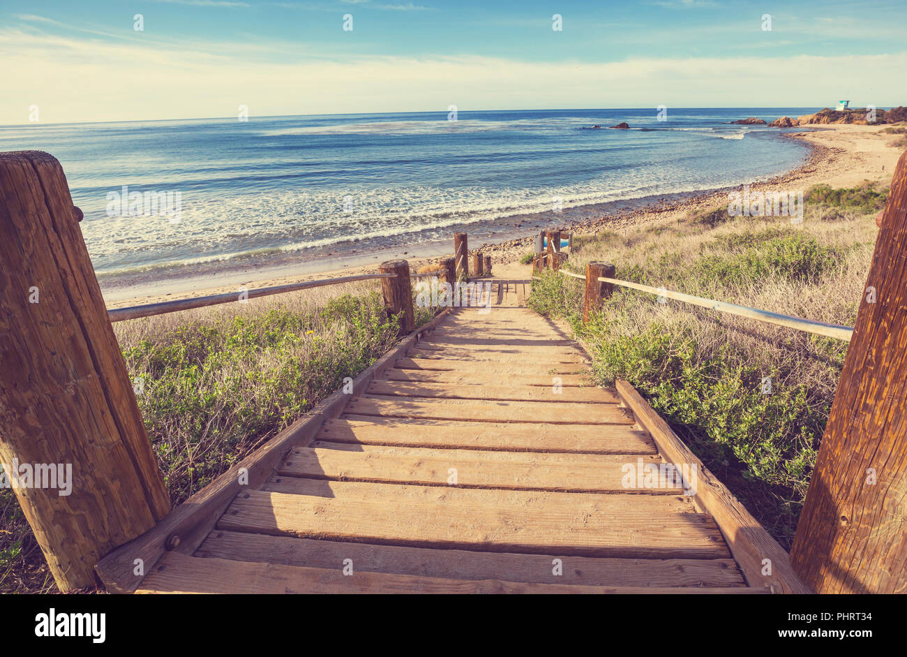 Boardwalk on the beach Stock Photo - Alamy
