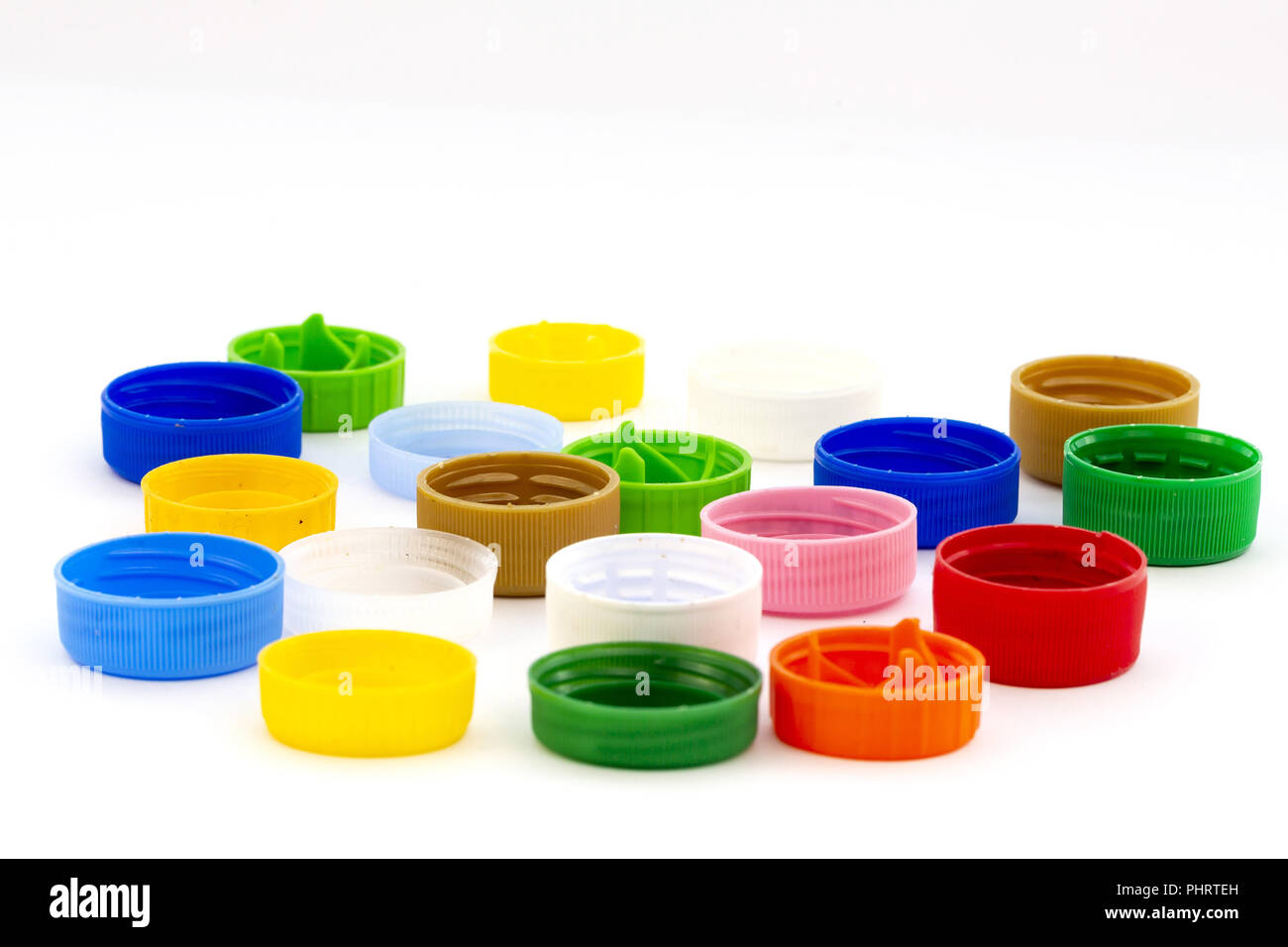 Colorful plastic bottle caps Stock Photo - Alamy
