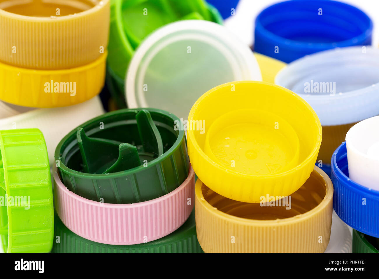 Colorful plastic bottle caps Stock Photo - Alamy