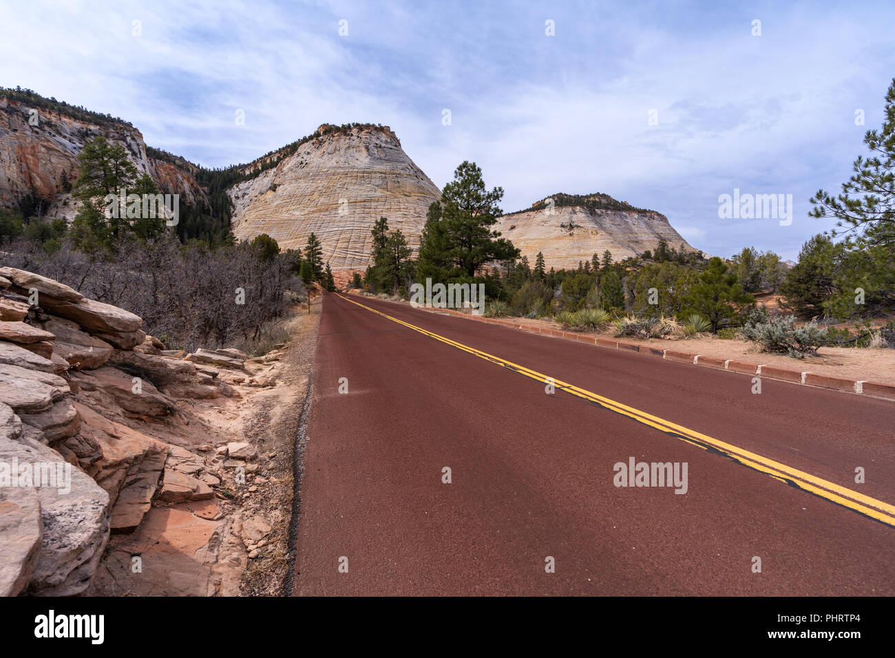 Checkerboard Mesa at Zion national park Stock Photo - Alamy