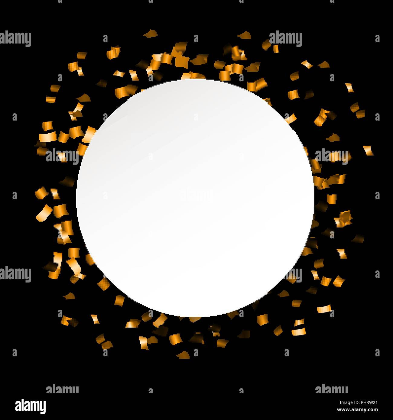 Abstract confetti background with polka dot confetti. Vector ...