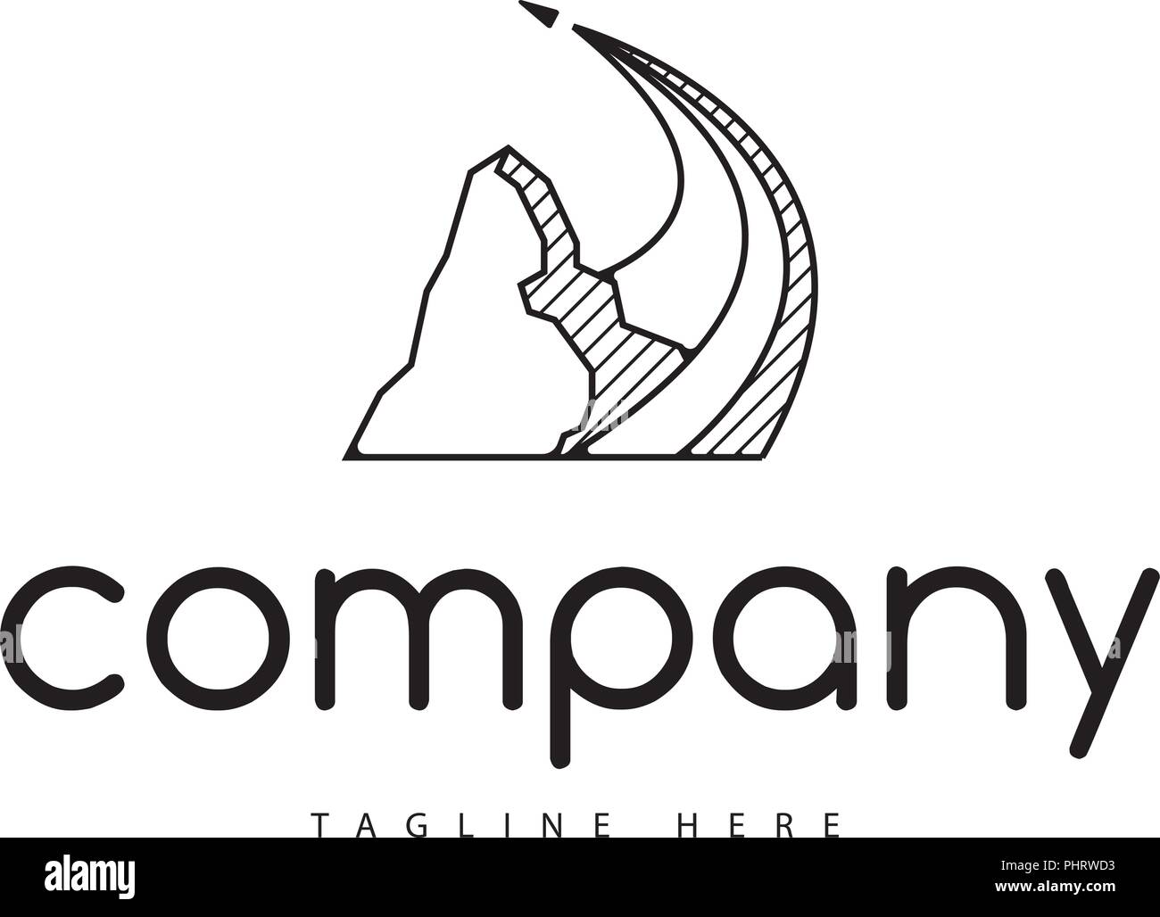 Technology startup logo Black and White Stock Photos & Images - Alamy