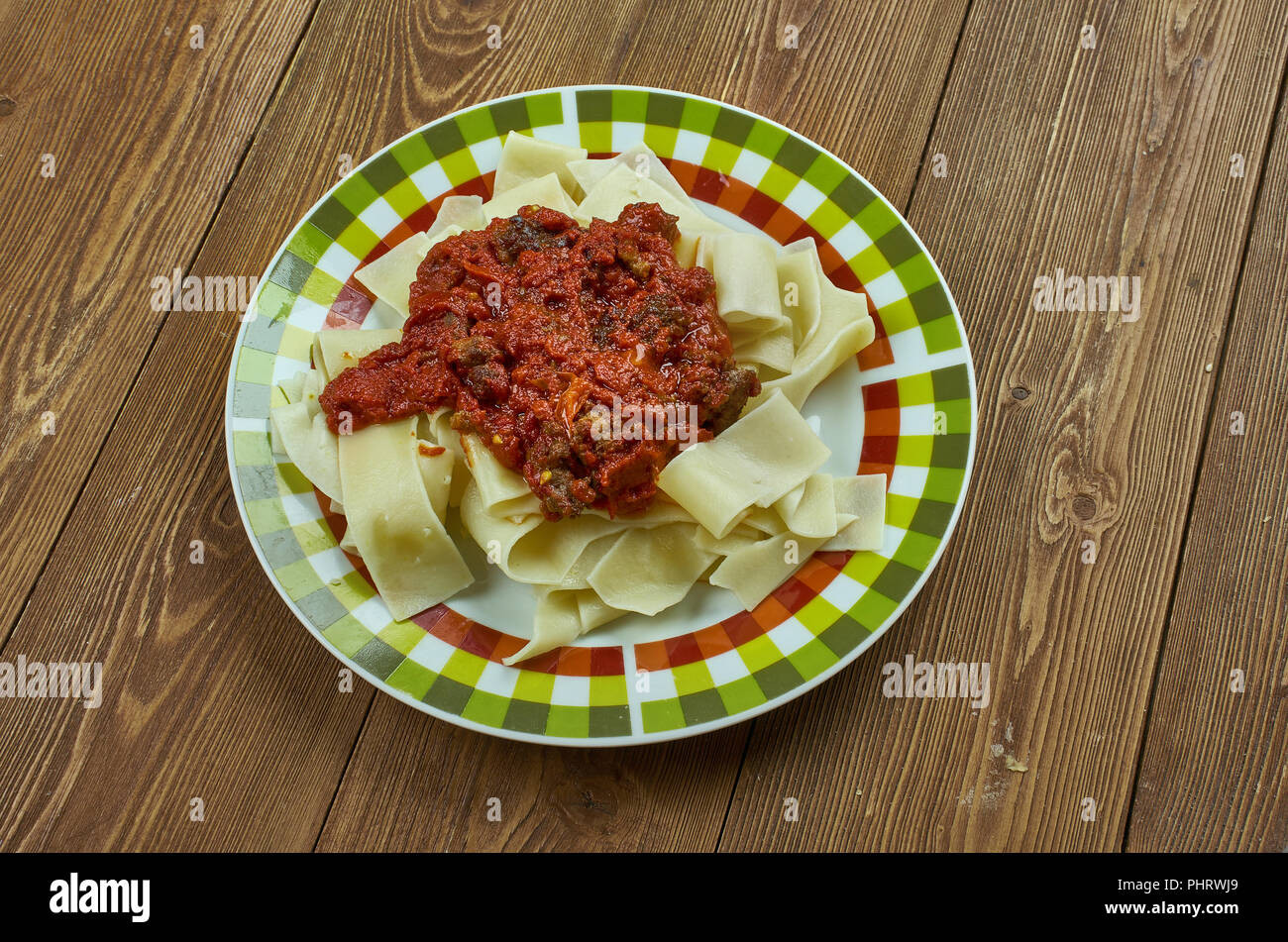 Italian Braised Pork Shoulder Ragu Stock Photo - Alamy