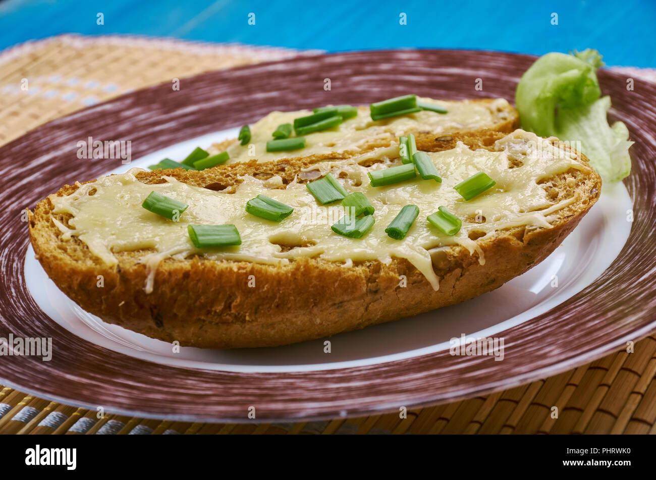 Italian Scallion Cheese Bread Stock Photo - Alamy