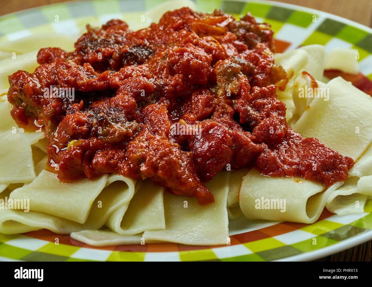 Italian Braised Pork Shoulder Ragu Stock Photo - Alamy
