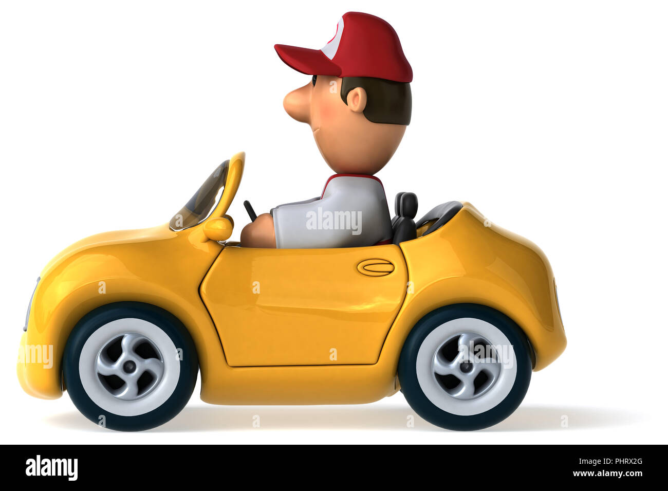 Fun mechanic - 3D Illustration Stock Photo - Alamy