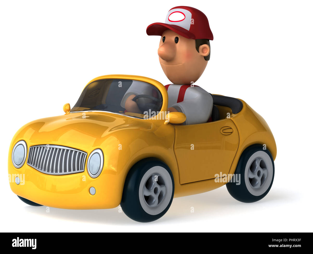 Fun mechanic - 3D Illustration Stock Photo - Alamy